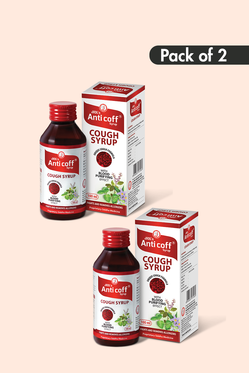 JRK's Anti Coff Syrup Pack of 2 – Caredura Store