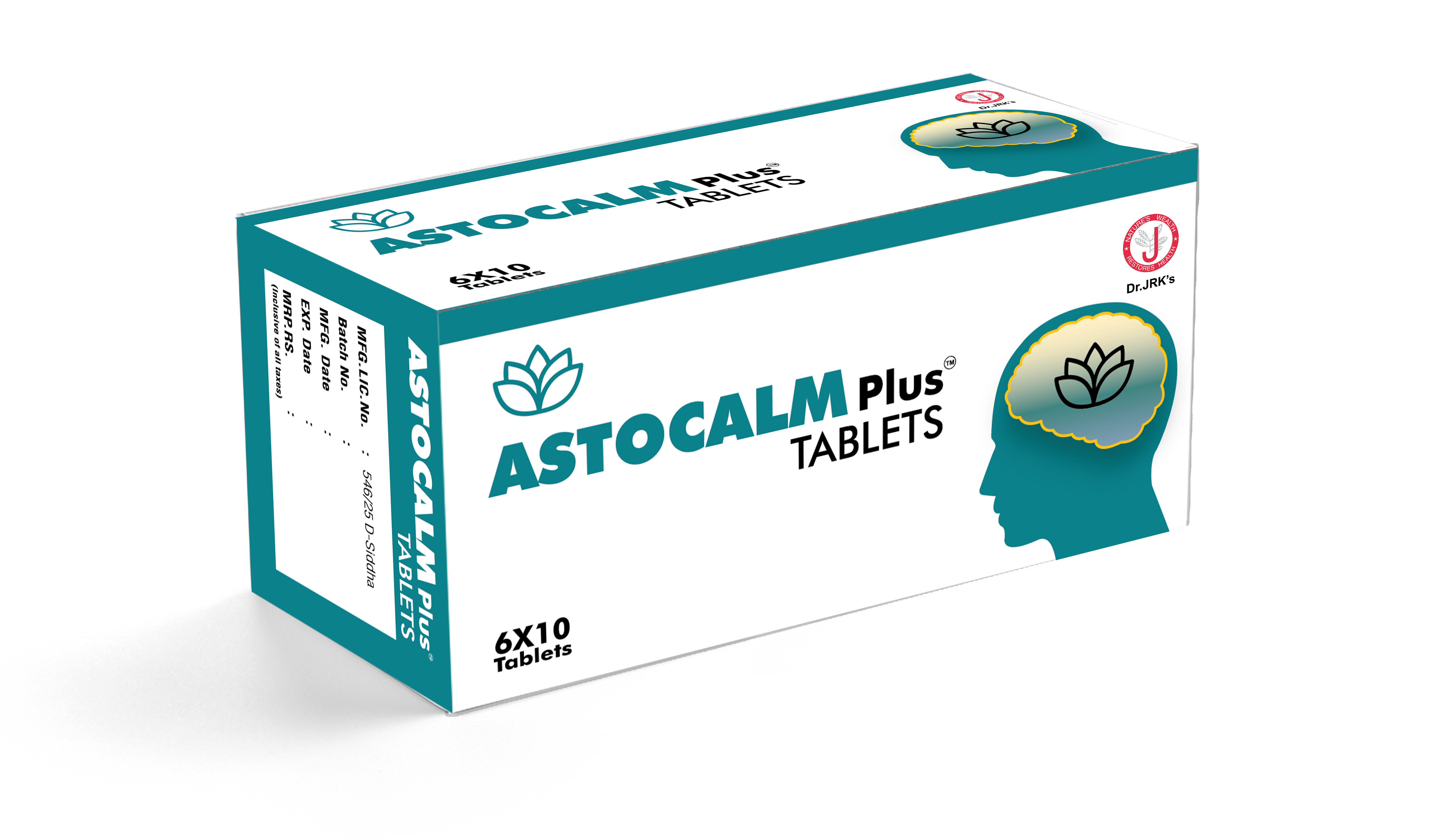 Astocalm plus Tablets 60 Nos |Calms mind |Reduces stress & anxiety |im ...