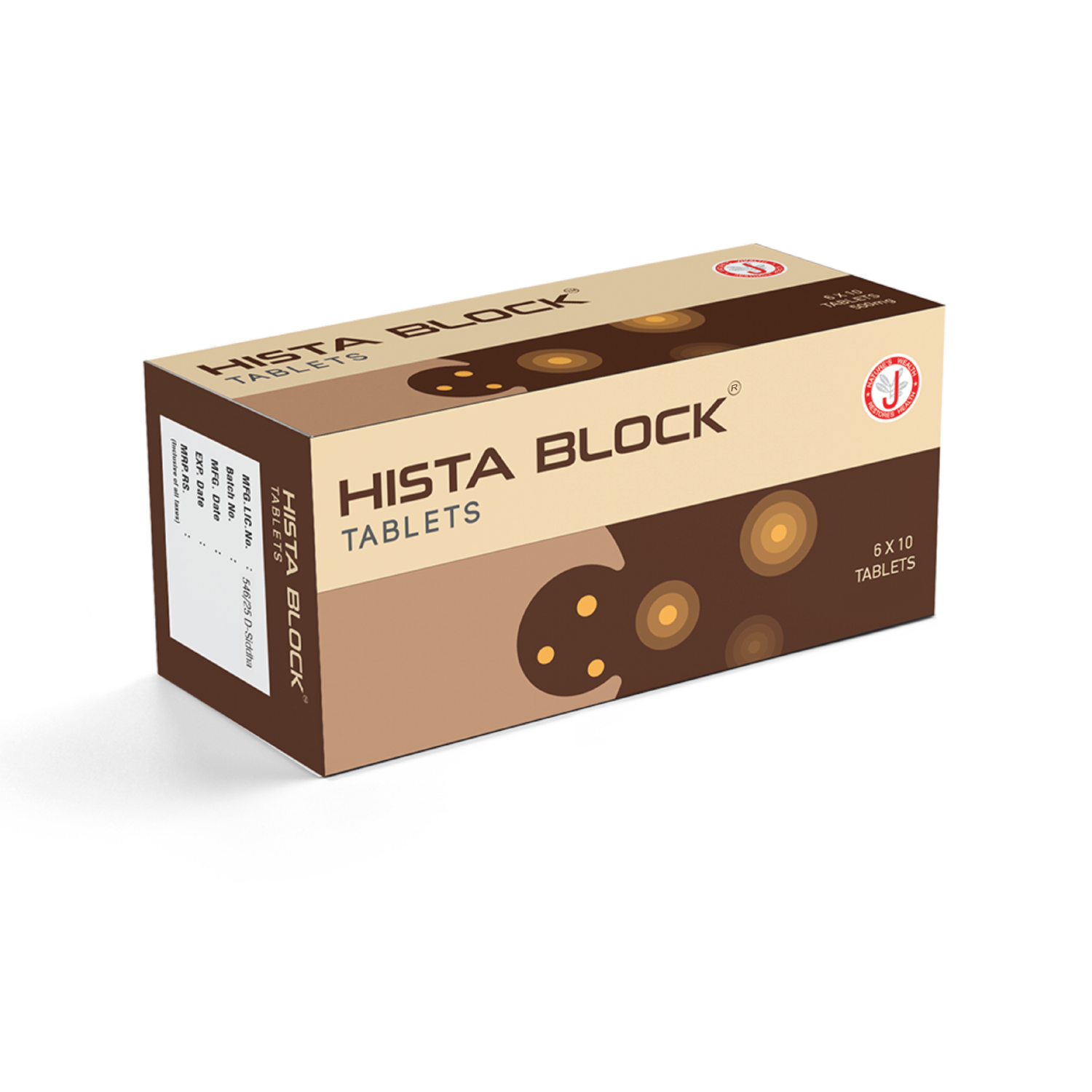 Hista Block Tablets 60no's for Allergic Skin Diseases